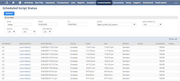 Automatically Reschedule Netsuite Schedule Script Using Suitescript 20